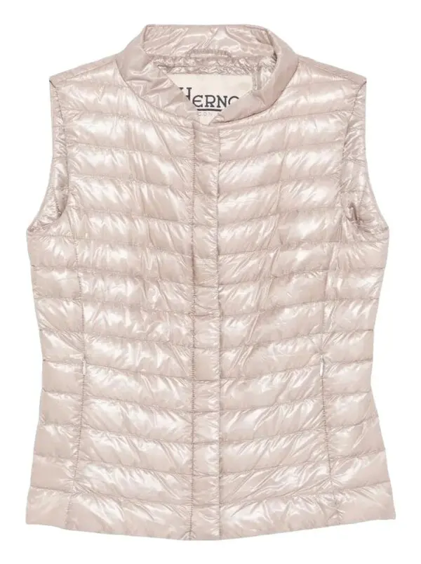 Herno Vera Quilted Sleeveless Gilet - Nude