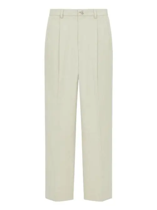 THE FRANKIE SHOP Norstrand Pleated Chino Pants - Light Beige