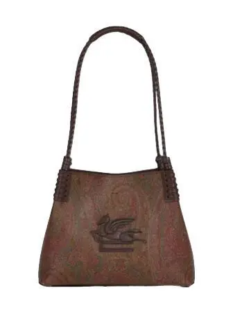 Etro Small Arnica Libra Paisley Tote Bag - Brown