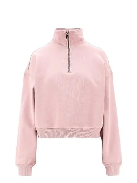 Emporio Armani Half-zip Logo Sweatshirt - Pink
