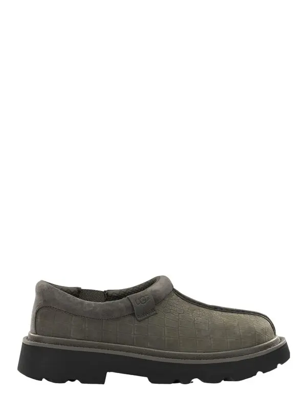 UGG Tasman Lug Embossed Moccasins - Black