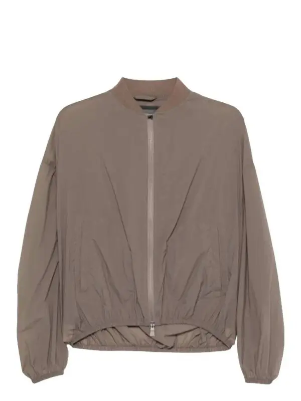 Herno Zip Fastening Bomber Jacket - Gray