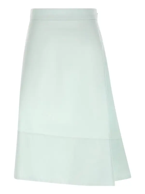 JIL SANDER Asymmetrical Midi Skirt - Light Blue