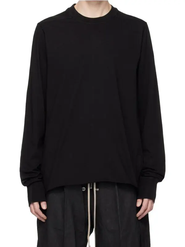 Rick Owens Long Sleeve Crewneck Sweatshirt - Black