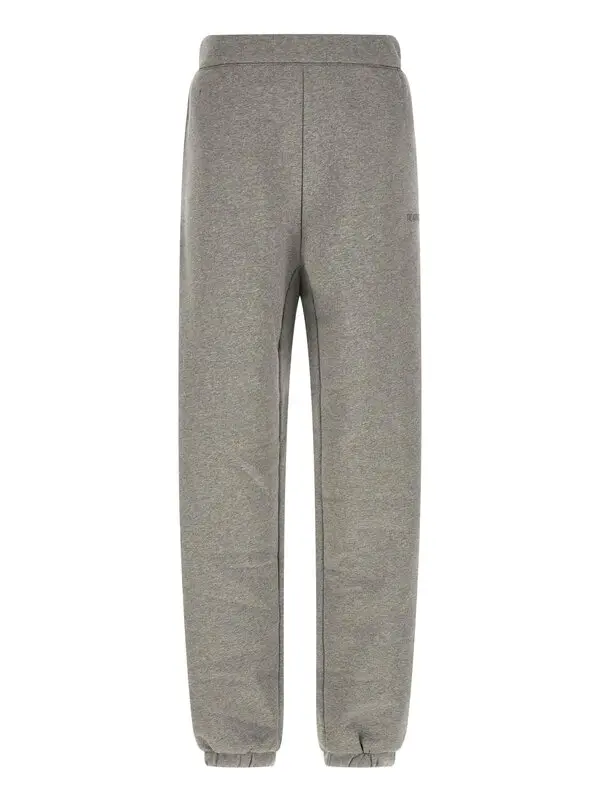 Attico Embroidered Logo Sweatpants - Gray