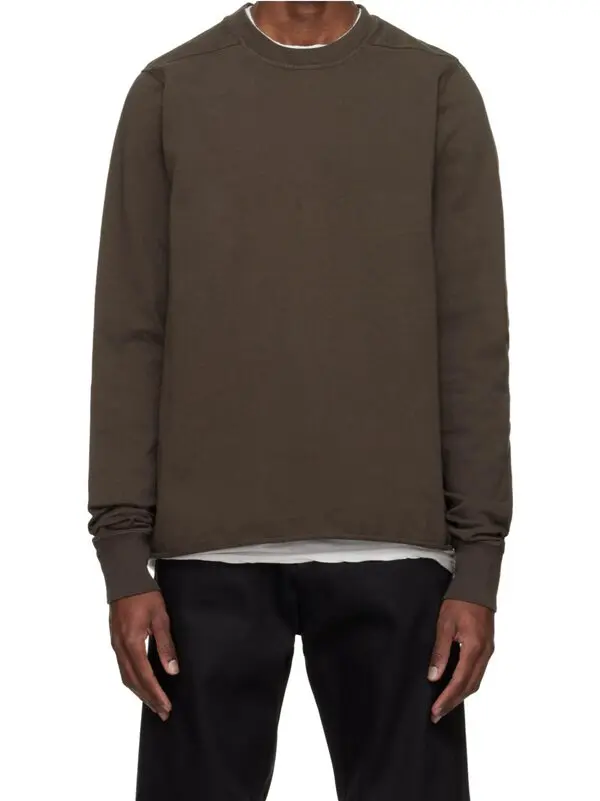 Rick Owens Temple Crew Neck Sweatshirt - Dark Gray