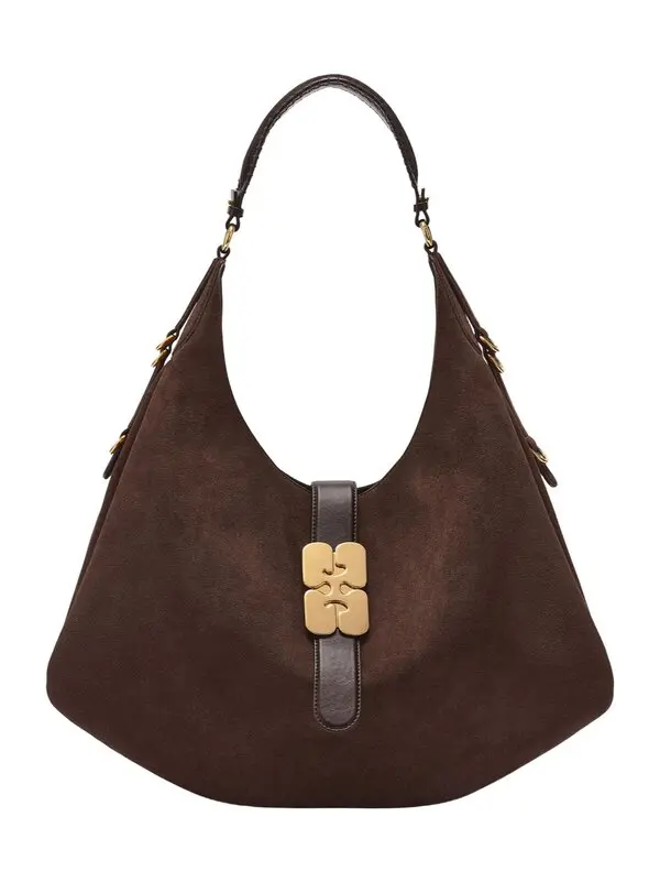 GANNI Large Kat Bag - Chicory Brown