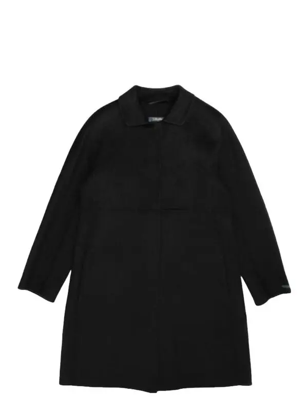 Max Mara Lapel Coat - Black