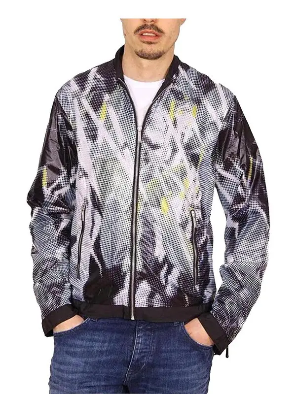 Just Cavalli Short Jacket With Zipper And Long Sleeves - Black
