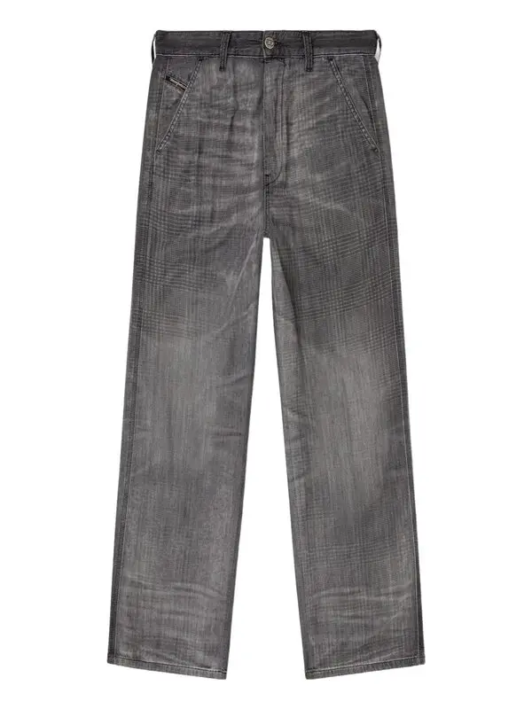 DIESEL® Slant Pockets Straight Leg Jeans - Grey