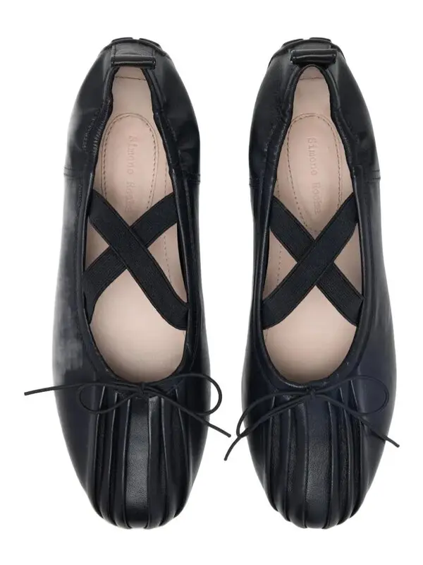 Simone Rocha Grip Cross-strap Ballet Flats - Black