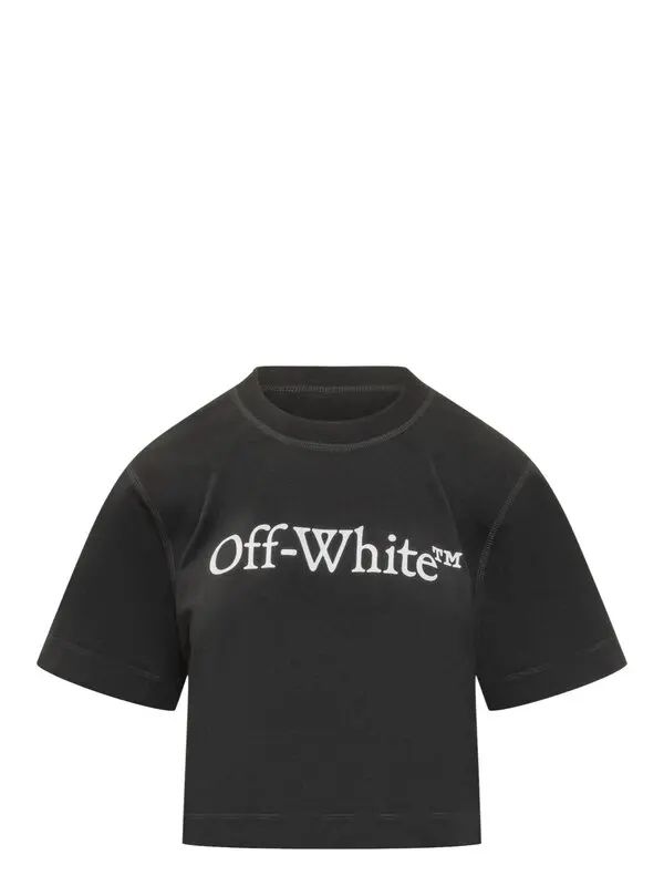 Off-White Logo Printed Crewneck T-shirt - Black