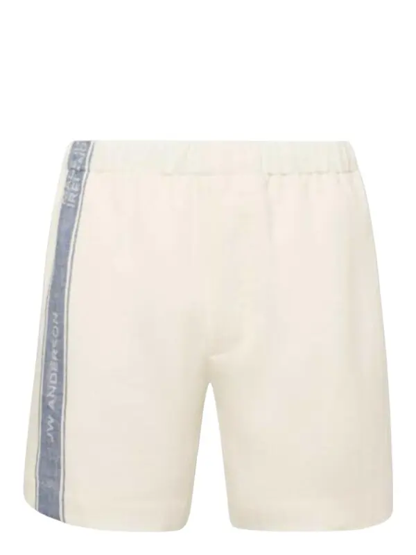 J.W.ANDERSON Jw Anderson Logo Tape Shorts - Off-white/blue