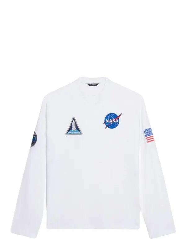 Balenciaga Space Long-sleeved T-shirt - Gray