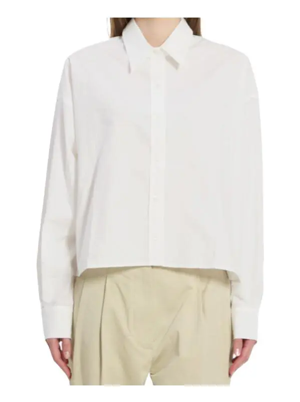 THE FRANKIE SHOP Arlen Boxy Shirt - White
