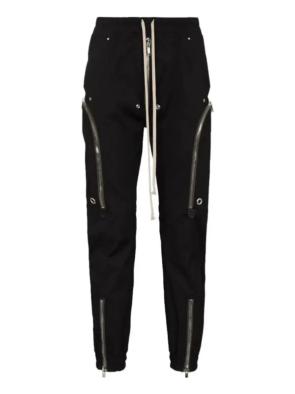 Rick Owens Bauhaus Zip-detail Cargo Trousers - Black