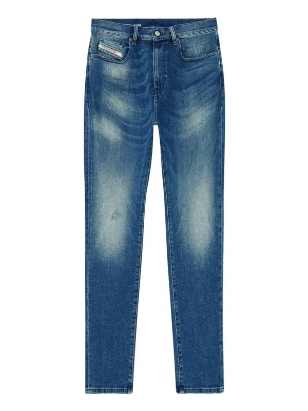 DIESEL® 2019 D-strukt Logo Jeans - Medium Blue
