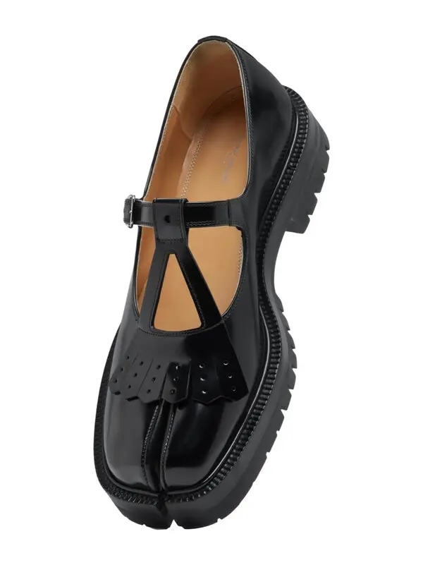 MAISON MARGIELA Tabi County Mary Jane With T-bar Strap - Black