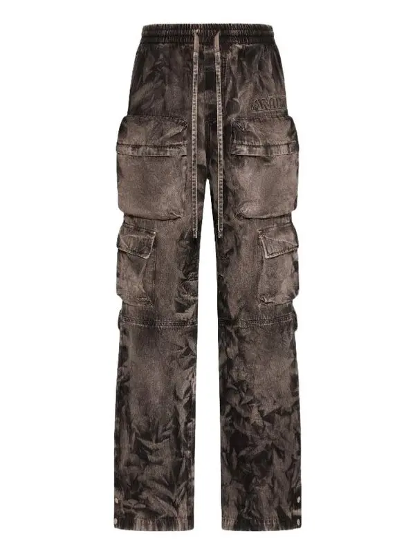 Amiri Logo-detail Cargo Jeans - Smokey Topaz