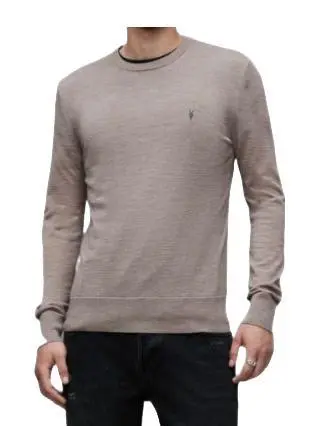 ALLSAINTS Long-sleeved Pullover - Stone Taupe Marl