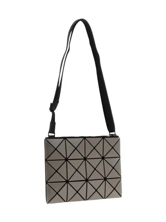 Issey Miyake Lucent Geometric Messenger Bag - Gray