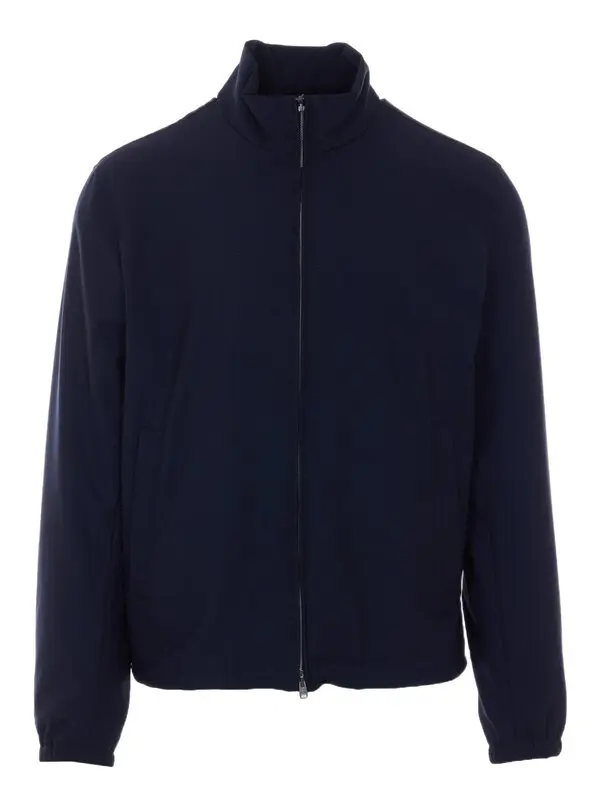 Herno High Neck Zip-up Jacket - Black