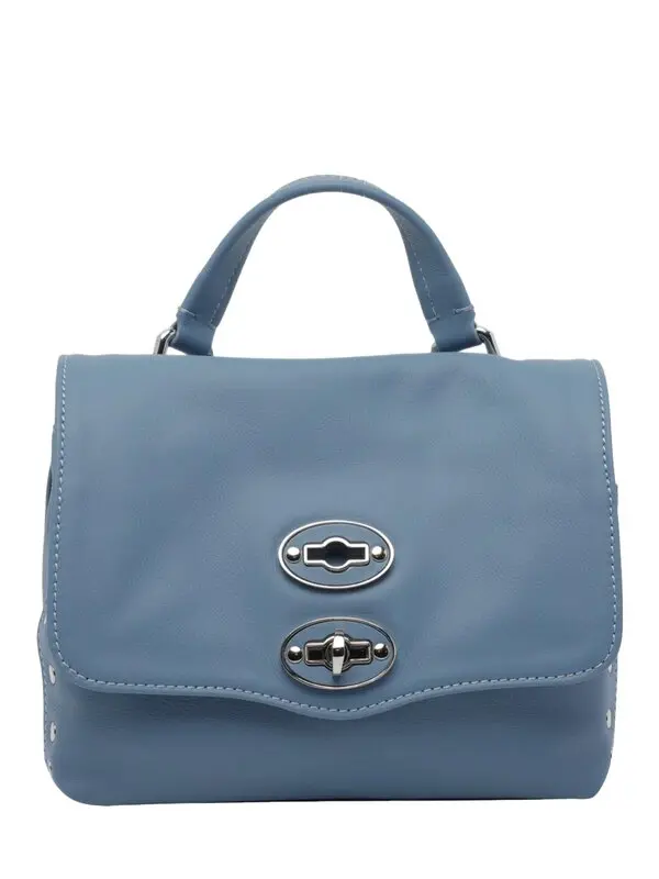 ZANELLATO Postina Saeta Baby Tote Bag With Twist Hook Closure - Blue