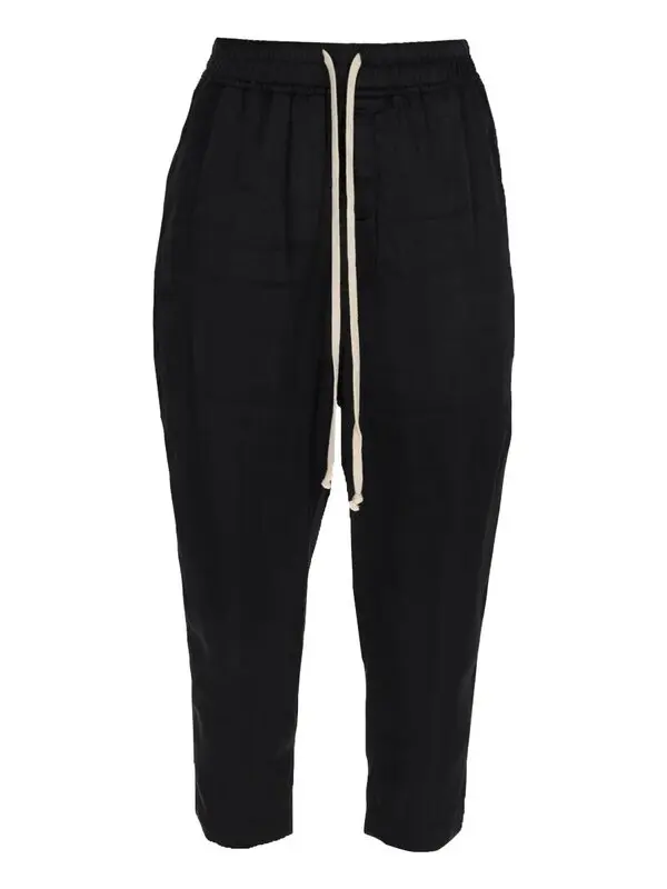 Rick Owens Drawstring Casual Pants - Black