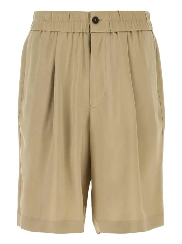 Giorgio Armani Button Detailed Bermuda Shorts - Cappuccino