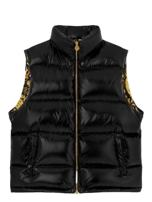 Versace Padded Zip-up Gilet - Black