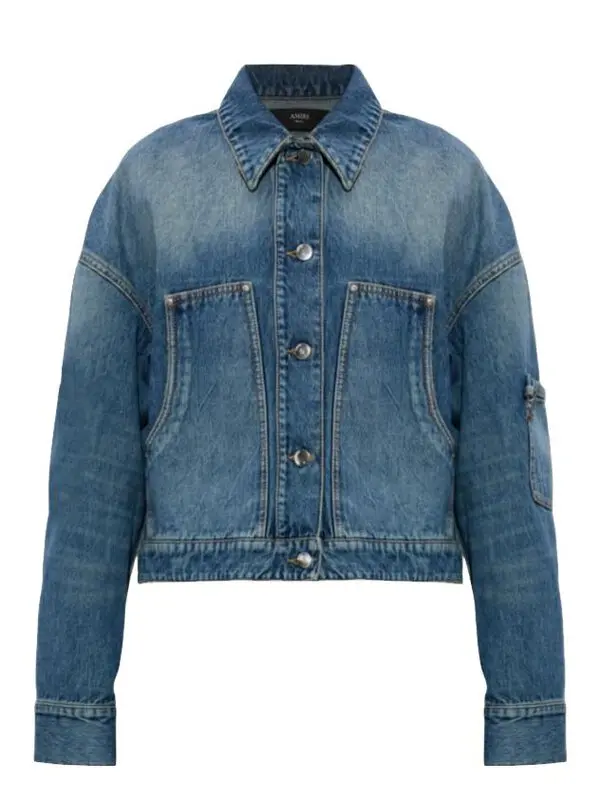 Amiri Denim Work Jacket - Navy Blue