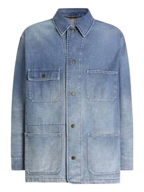 Dolce & Gabbana Vintage Effect Denim Trucker Jacket - Blue