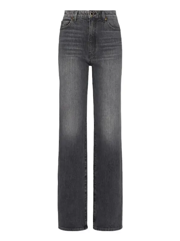 Khaite Danielle Straight Leg Jeans - Black