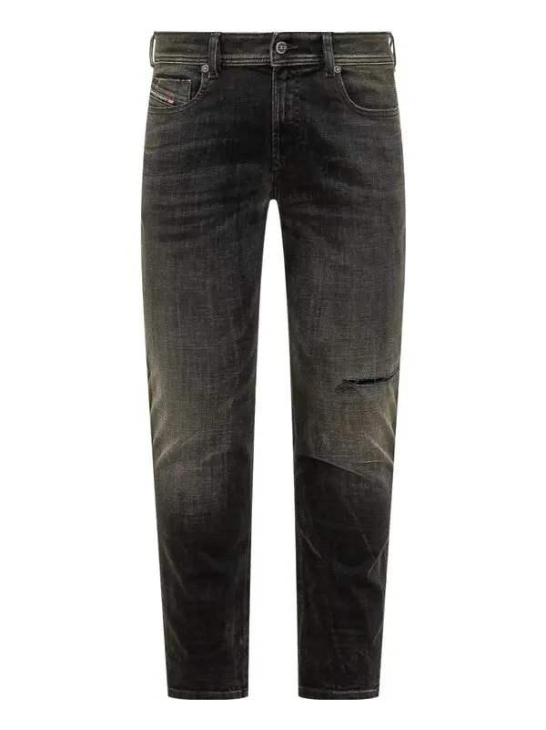 DIESEL® Logo Patch Jeans - Black
