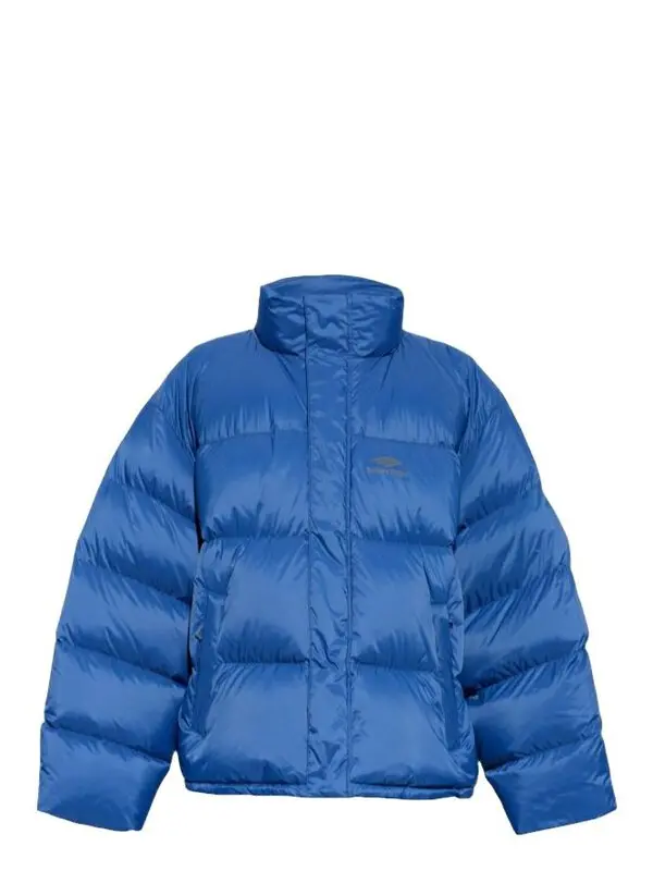 Balenciaga 3b Sports Icon Puffer Jacket - Blue