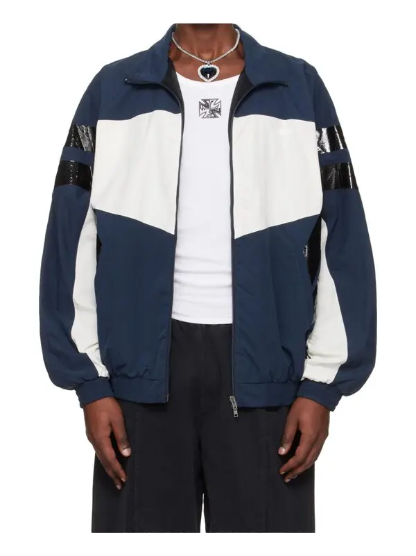 Vetements Patchwork Track Jacket - Blue/white
