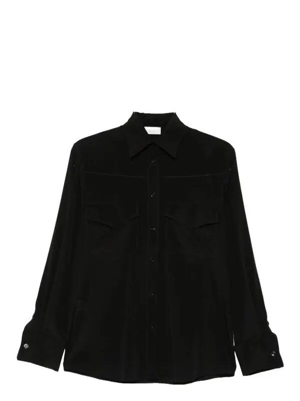 MAZZARELLI Patch Pocket Shirt - Black