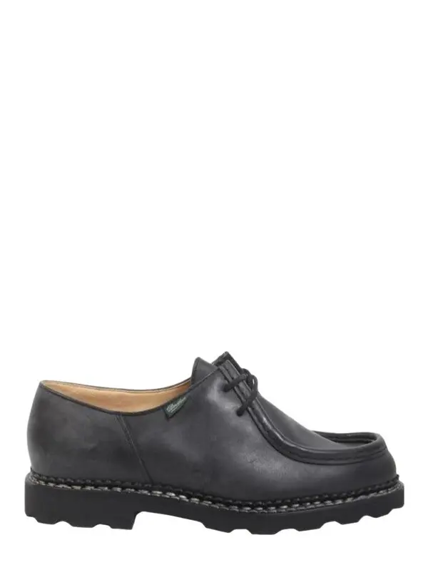 Paraboot Michael Round Toe Lace-up Shoes - Black
