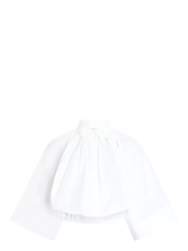 PATOU Gathered Oversized Shirt - White