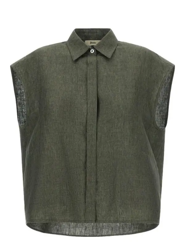 Herno Sleeveless Shirt - Black