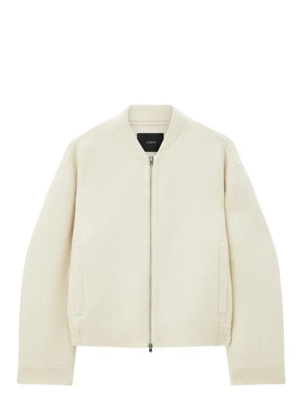 JOSEPH Gustave Linear Double Face Wool Jacket - Ivory