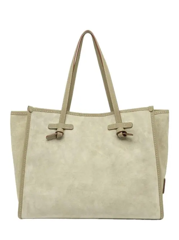 GIANNI CHIARINI Leather Shoulder Bag With Knot Detail - Willow
