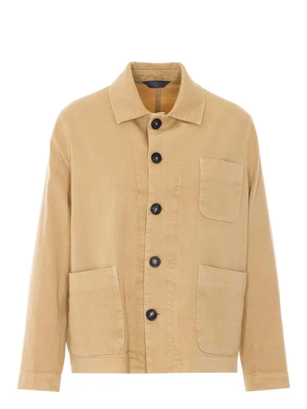 CIRCOLO 1901 Collared Button-up Workwear Jacket - Nude
