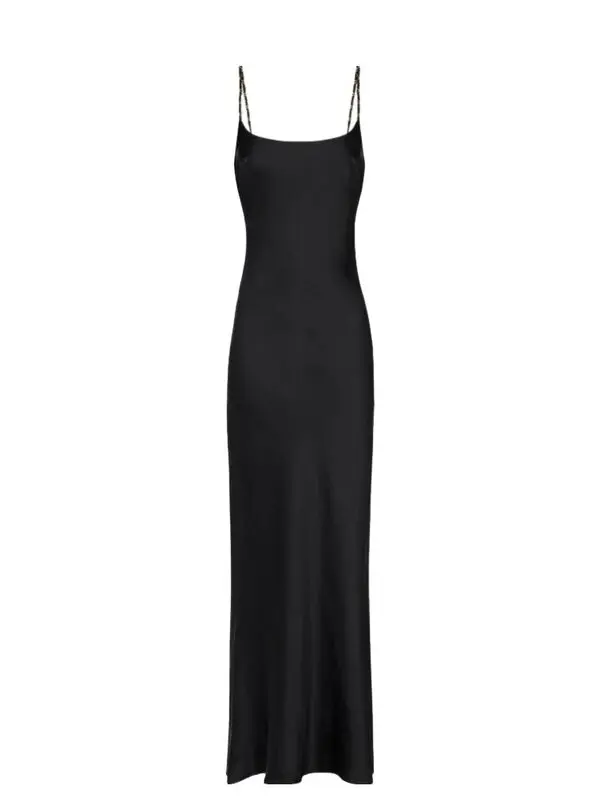 Elisabetta Franchi Chain-strap Maxi Dress - Black