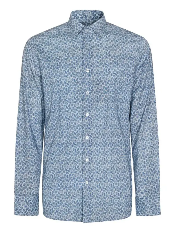 Etro Paisley Printed Shirt - Blue