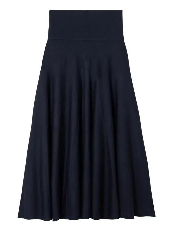 Arch4 Norma Jean Midi Skirt - Navy Blue