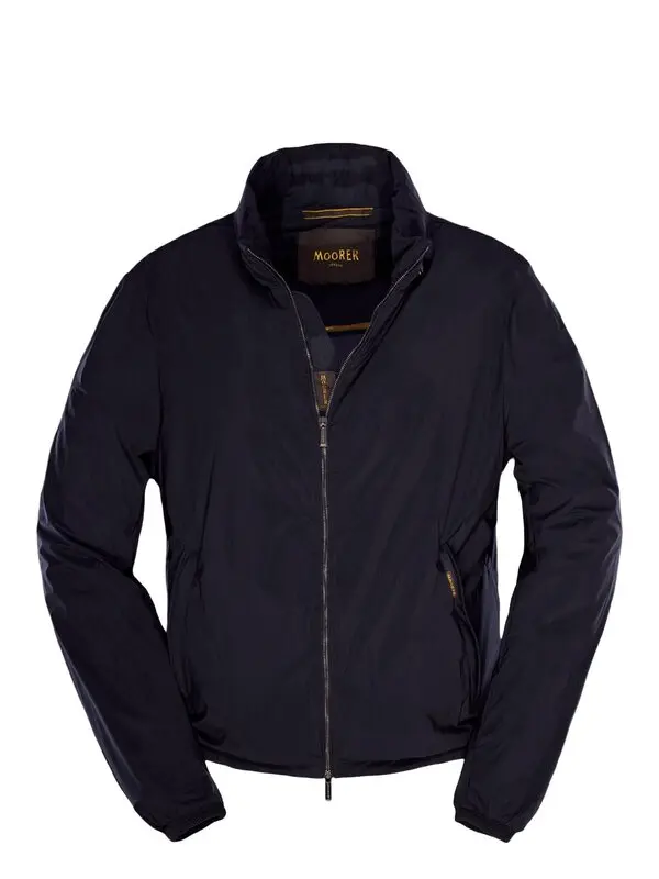 MOORER Long-sleeved Zip-up Casual Jacket - Black