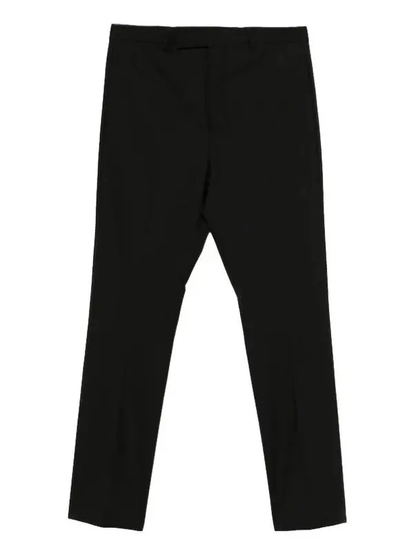 Rick Owens Tailored Slim Fit Trousers With Belt Loops - Black