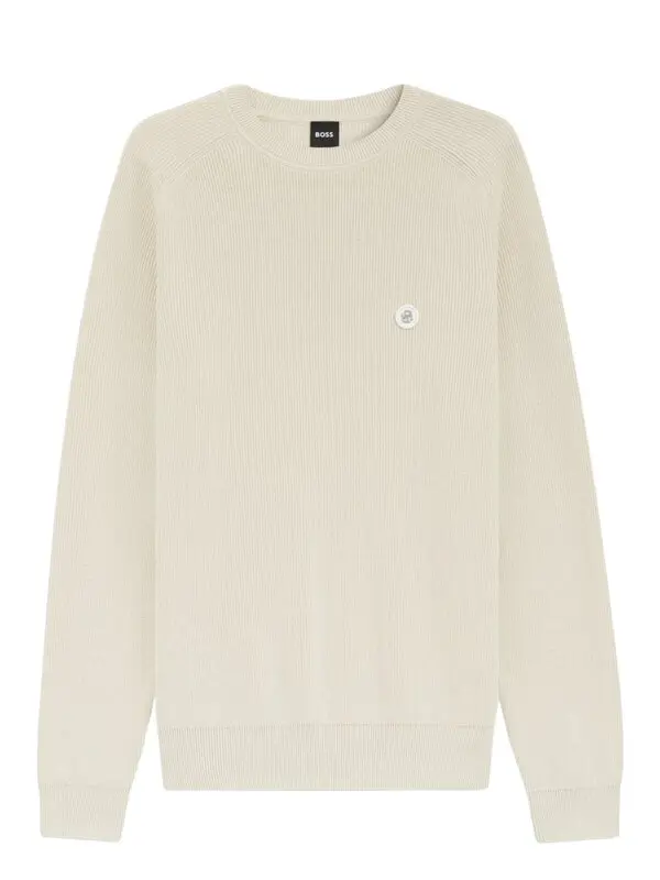 Hugo Boss Double B Crewneck Jumper - White