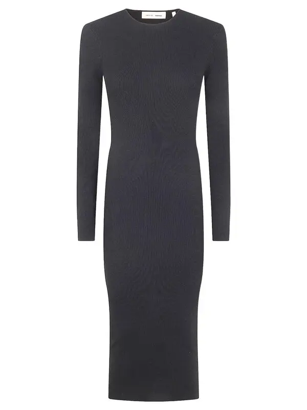 Fear Of God Ribbed Long Sleeve Maxi Dress - Black